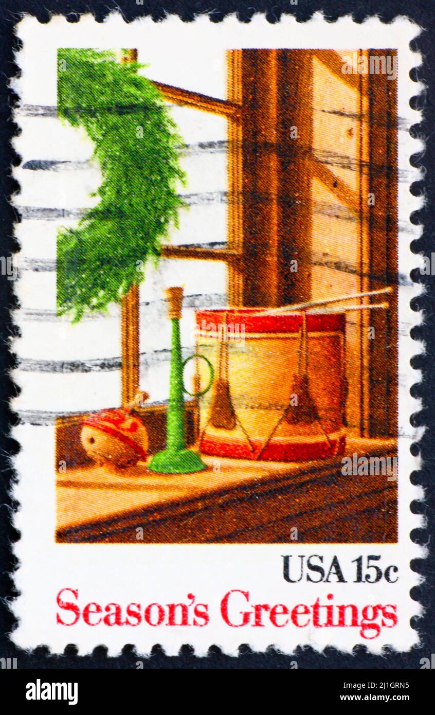 UNITED STATES OF AMERICA - CIRCA 1980: a stamp printed in the United ...