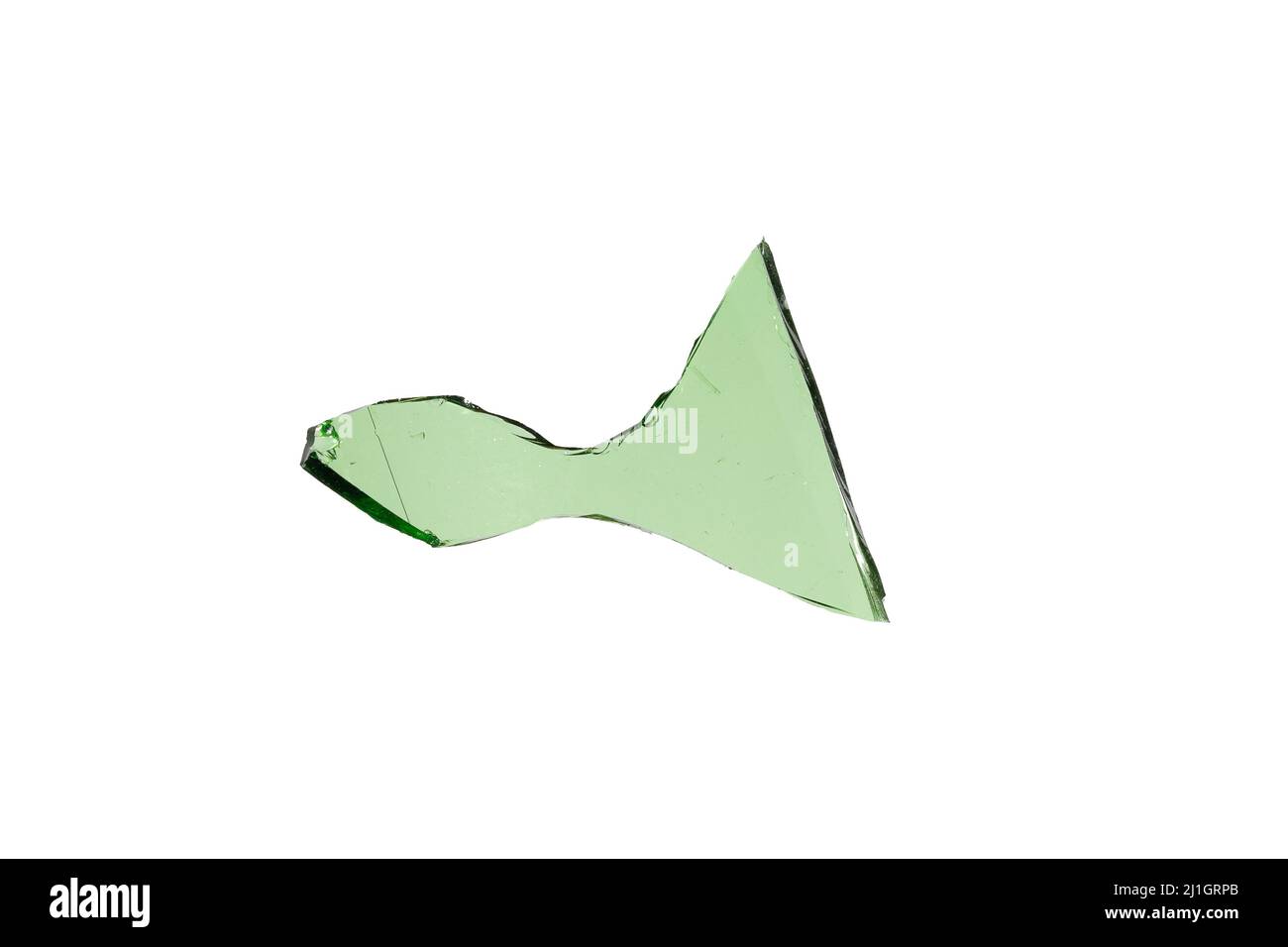 green shard glass isolated on white background. High quality photo ...