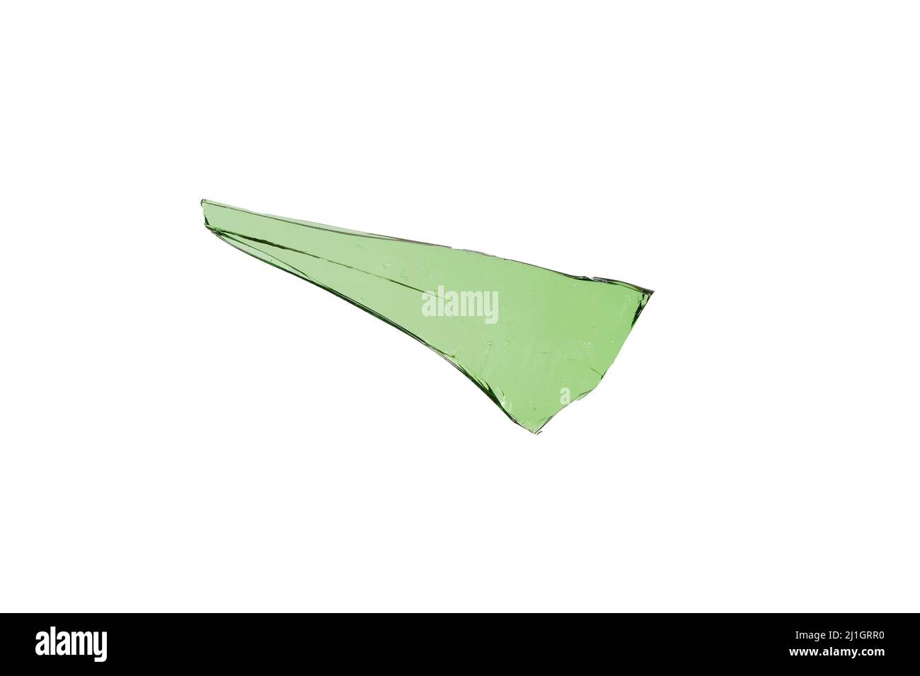 green shard glass isolated on white background. High quality photo ...