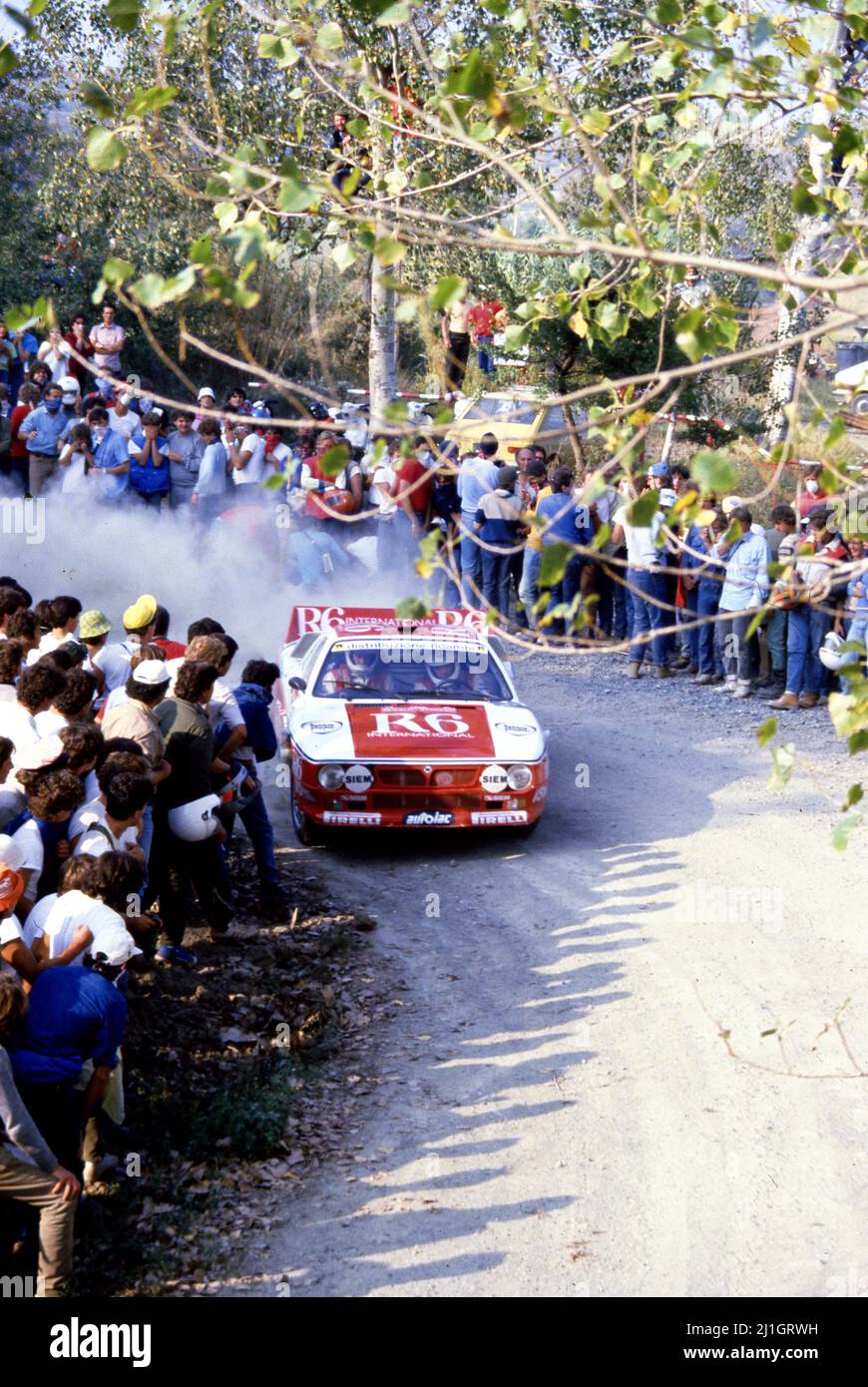 Andrea Zanussi (ITA) Sergio Cresto (USA) Lancia Rally 037 GrB Tre ...