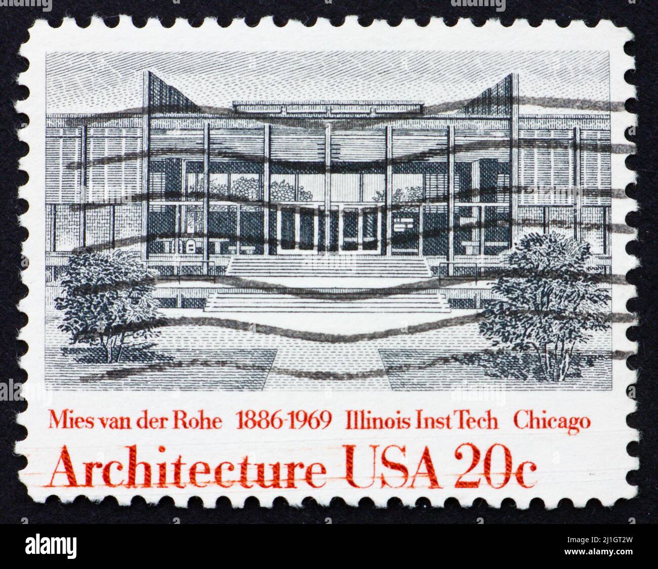 UNITED STATES OF AMERICA - CIRCA 1982: a stamp printed in the United ...