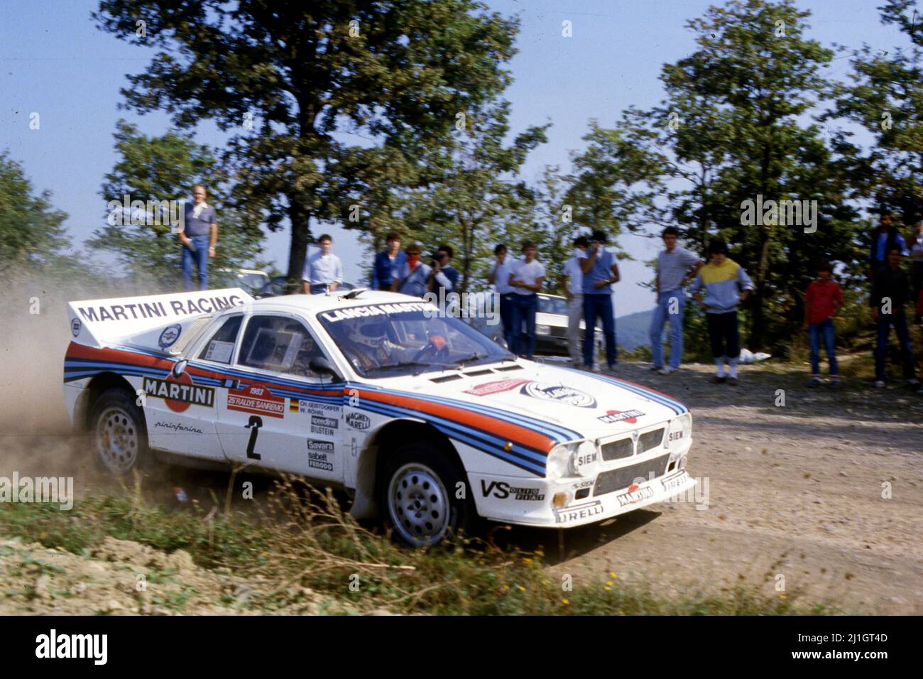 Walter Rohrl (GER) Christian Geistdorfer (GER) Lancia Rally 037 GrB ...