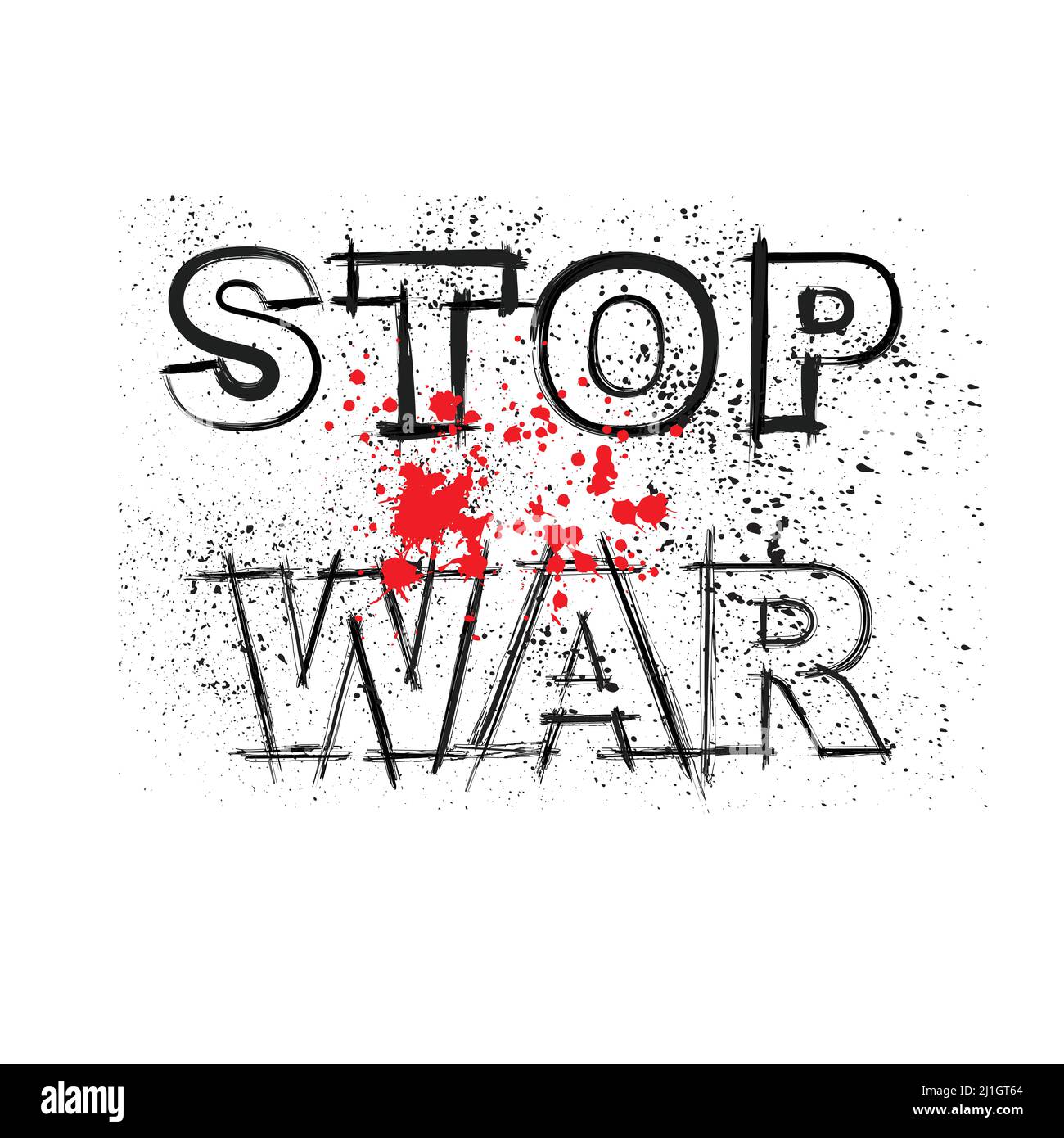 Stop war not people Stock Vector Images - Alamy