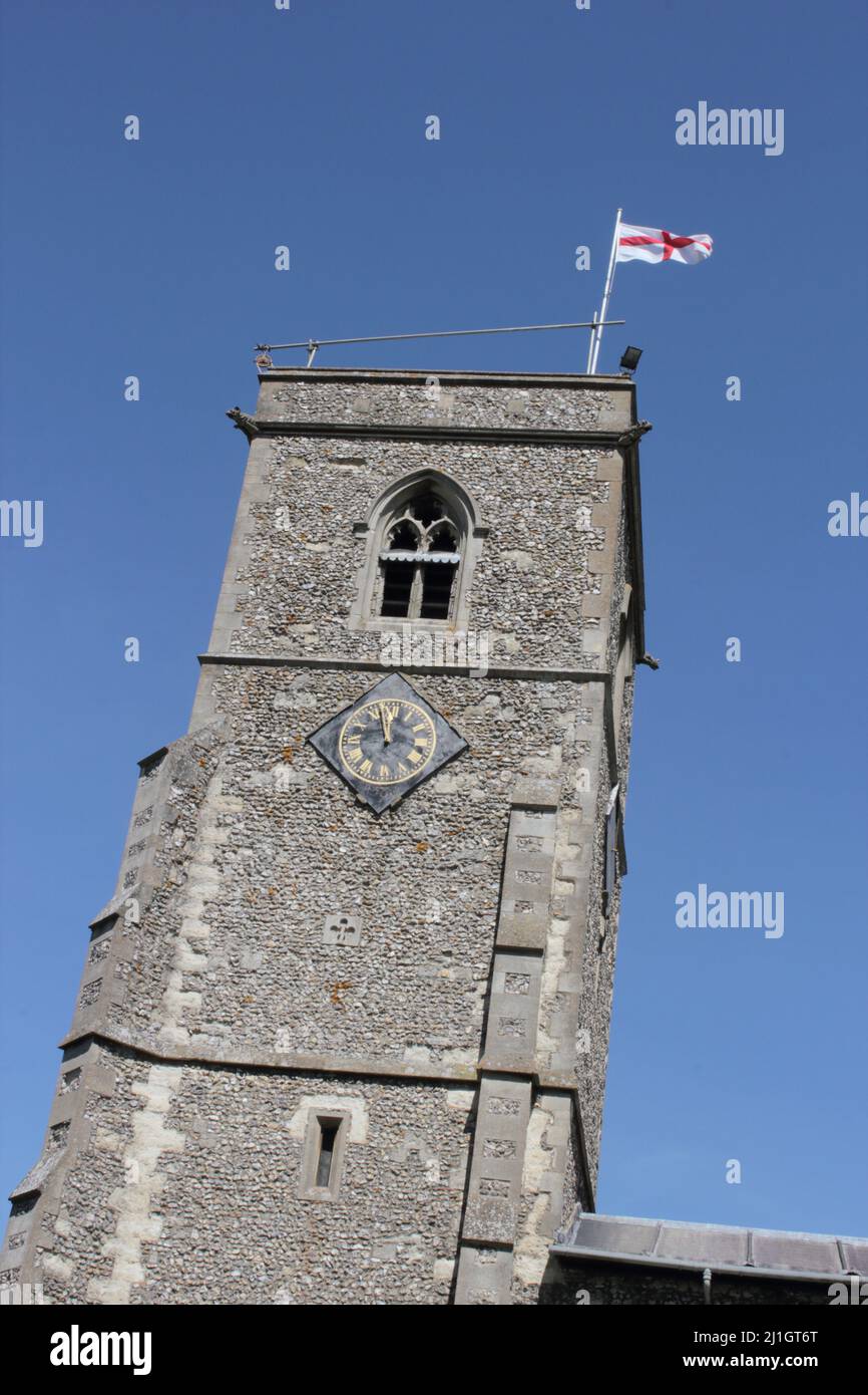 St John the Baptist Church, Aldbury Village in Spring, Hertfordshire ...