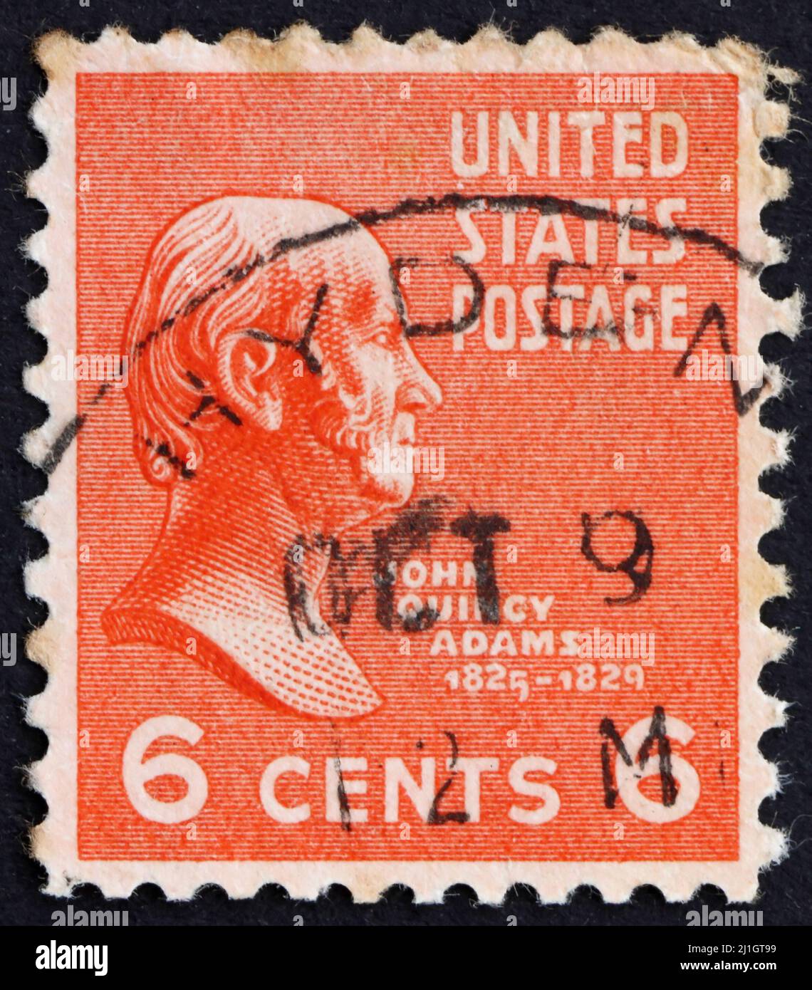 UNITED STATES OF AMERICA - CIRCA 1938: a stamp printed in the United ...