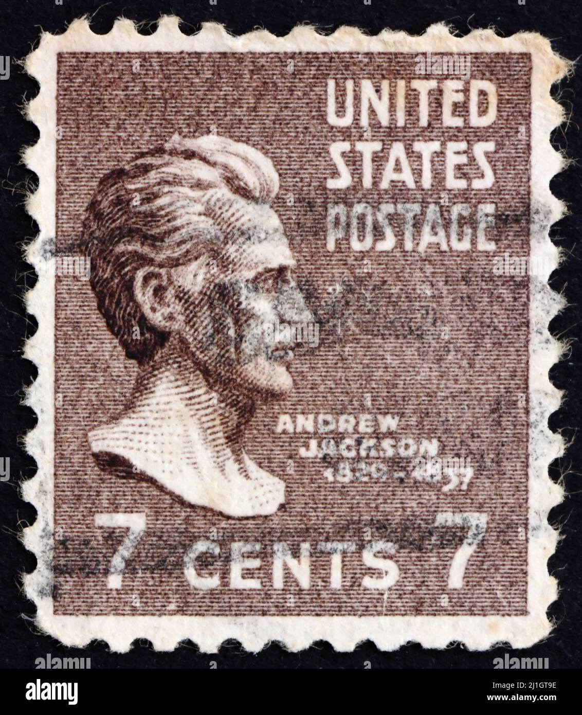 UNITED STATES OF AMERICA - CIRCA 1938: a stamp printed in the United ...