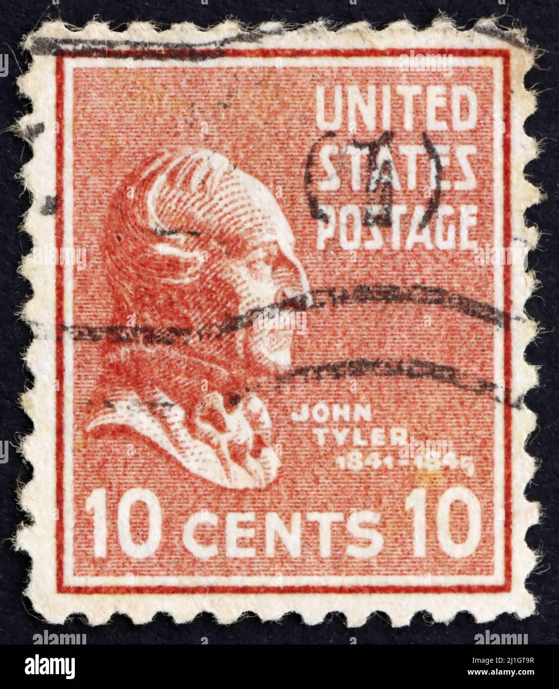 UNITED STATES OF AMERICA - CIRCA 1938: a stamp printed in the United ...