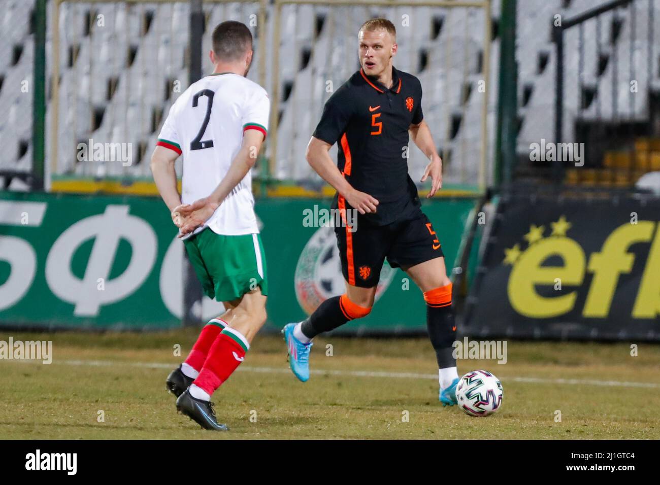 Sofia, Bulgaria. 25th Mar, 2022. SOFIA, BULGARIA - MARCH 25: Viktor Popov of Bulgaria U23 and ...