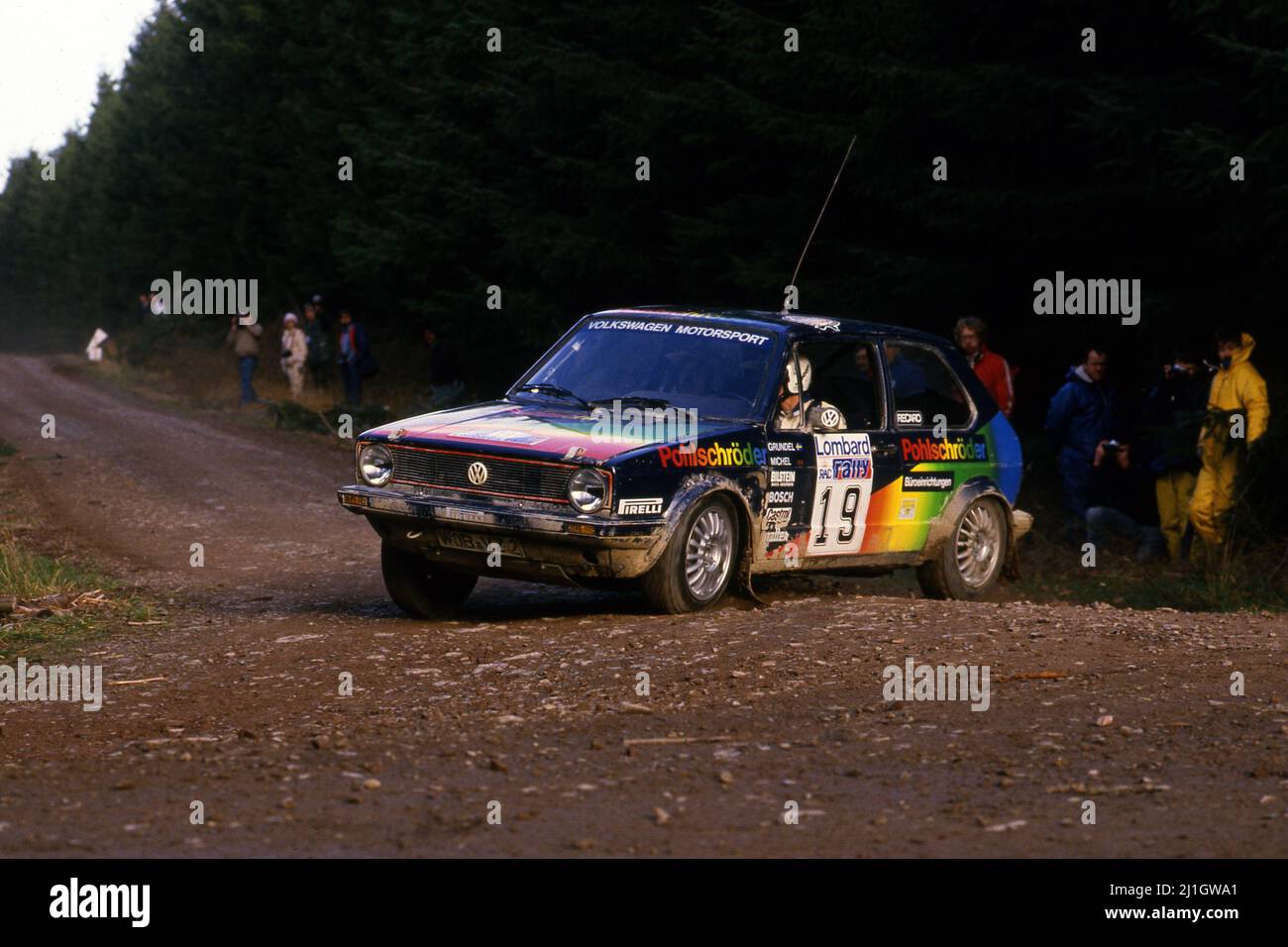 Kalle Grundel (SWE) Reinhard Michel (GER) Volkswagen Golf GTi GrA ...