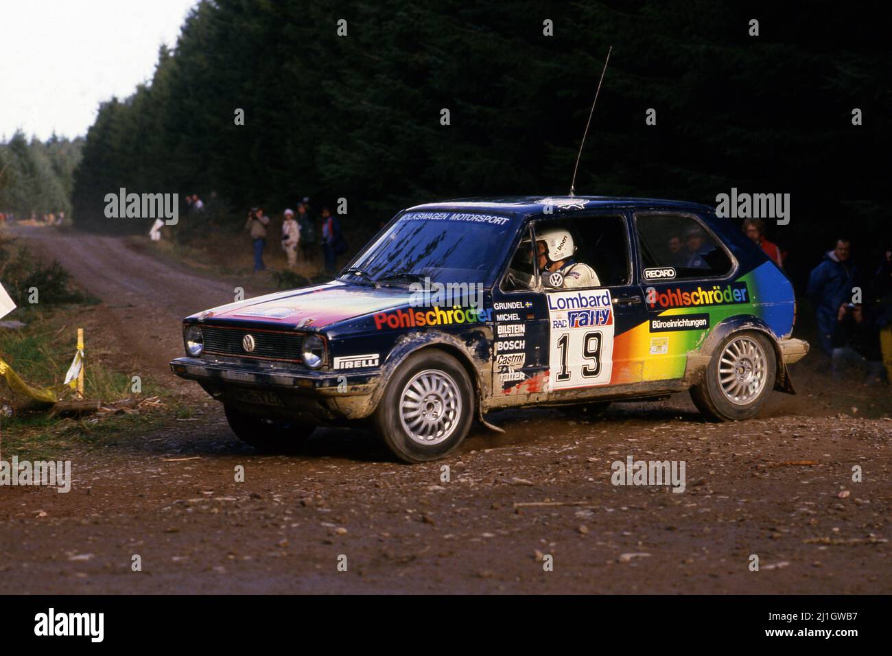 Kalle Grundel (SWE) Reinhard Michel (GER) Volkswagen Golf GTi GrA ...