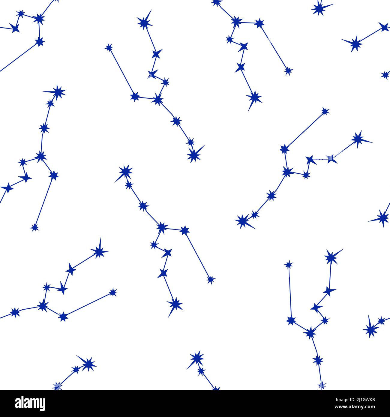 Zodiac constellation seamless pattern simple vector illustration ...