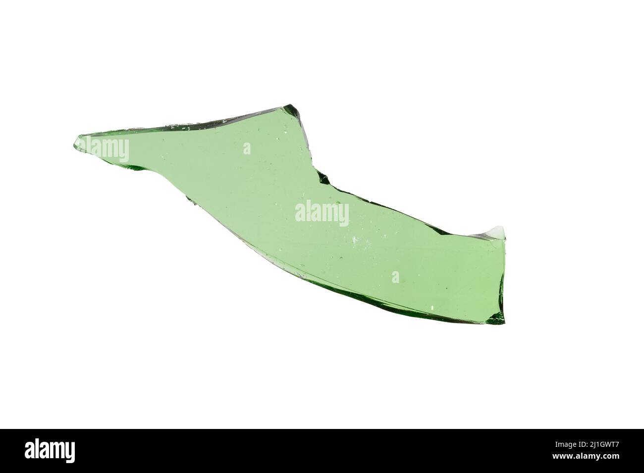green shard glass isolated on white background. High quality photo ...