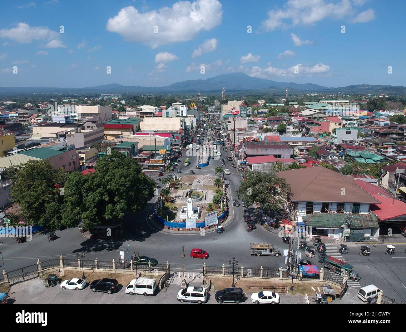 A view of San Pablo city by drone Stock Photo - Alamy