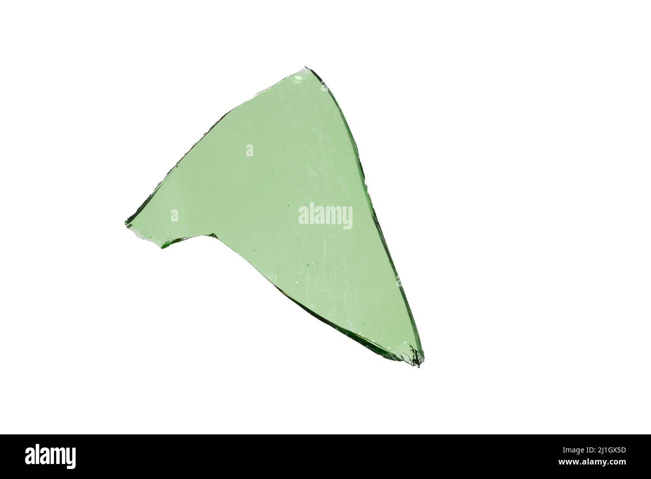 green shard glass isolated on white background. High quality photo ...