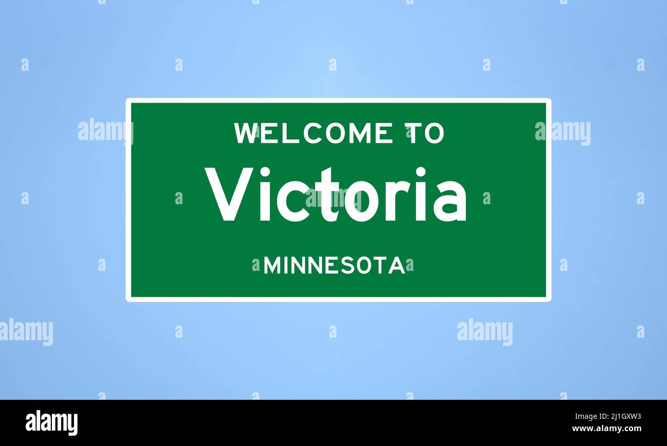 Welcome to the city of victoria sign hi-res stock photography and ...