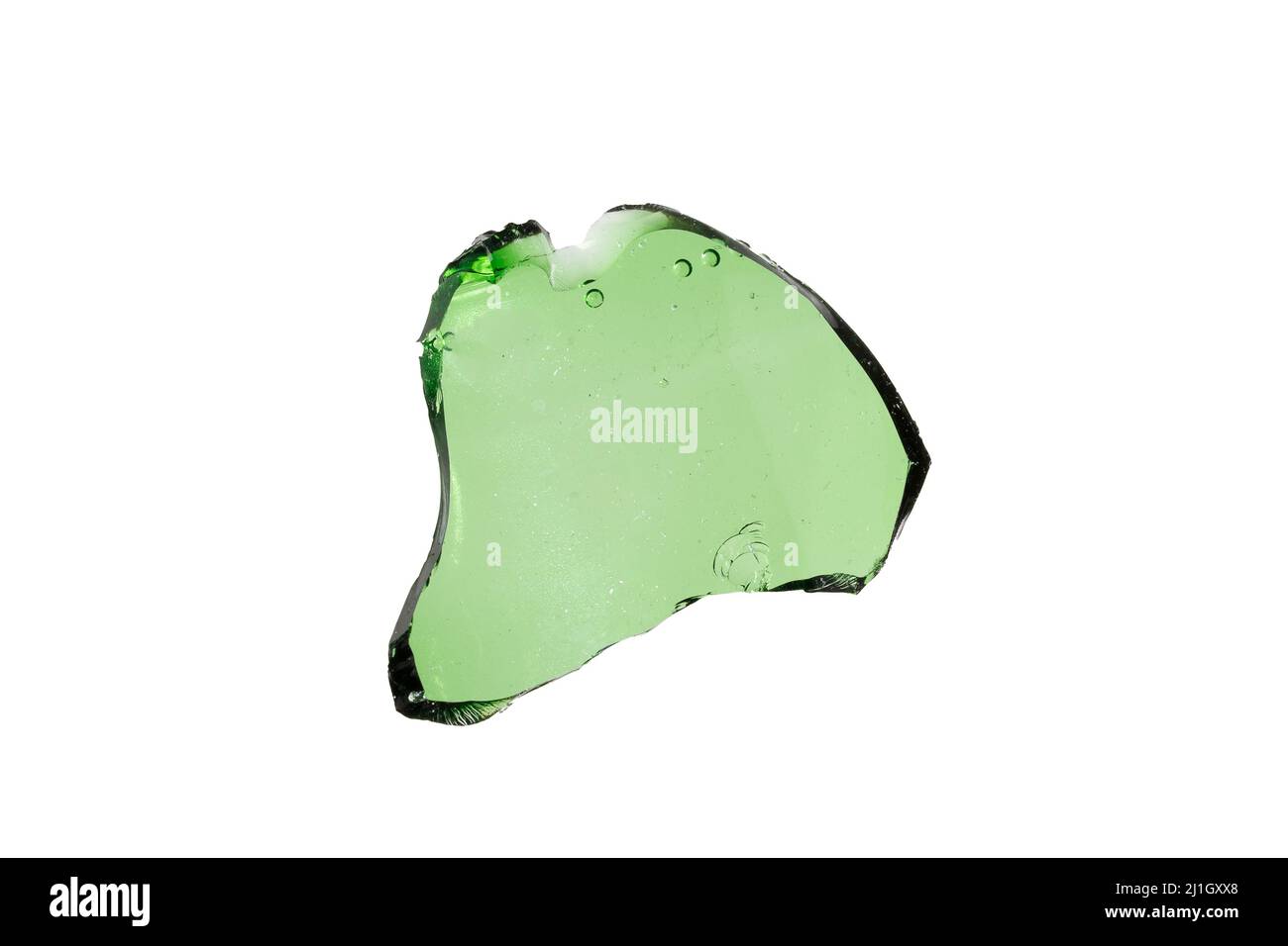 green shard glass isolated on white background. High quality photo ...