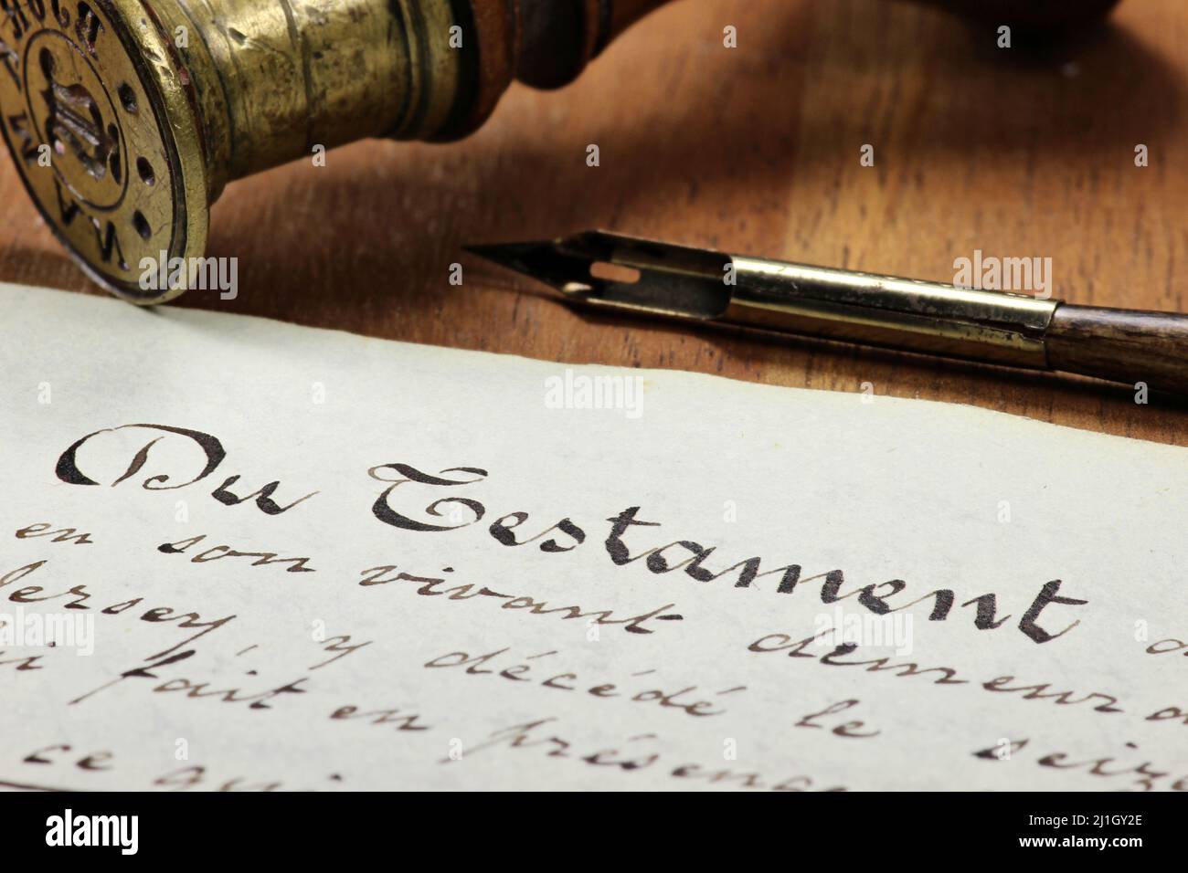 Inheritance confirmation hi-res stock photography and images - Alamy