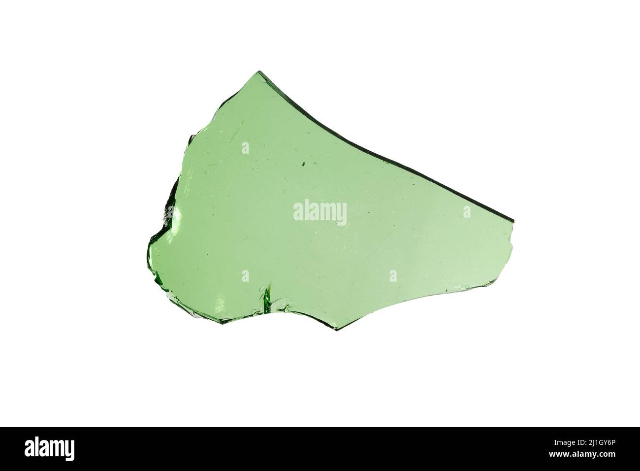 green shard glass isolated on white background. High quality photo ...