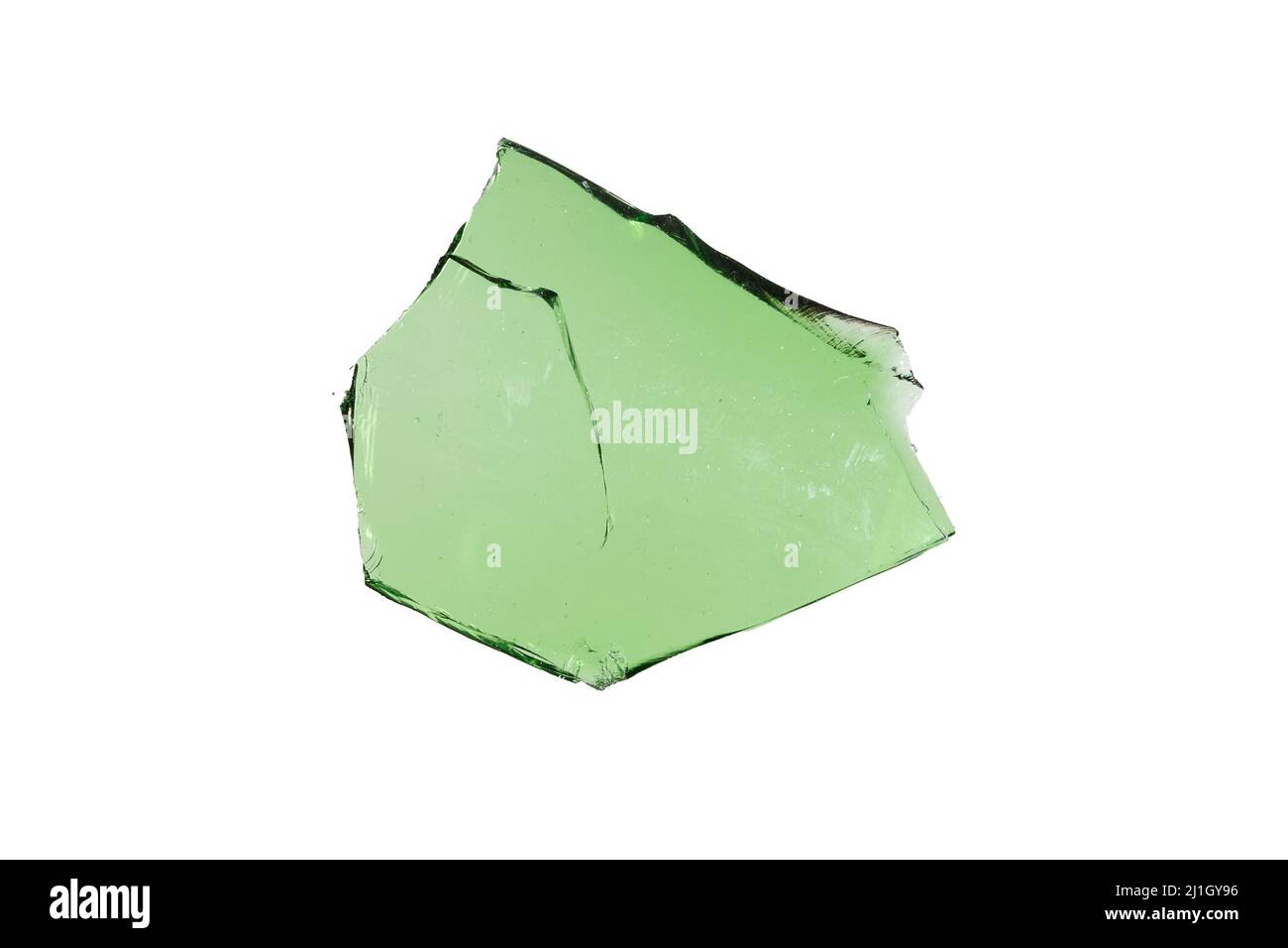 green shard glass isolated on white background. High quality photo ...