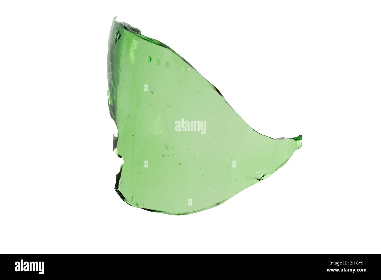 green shard glass isolated on white background. High quality photo ...