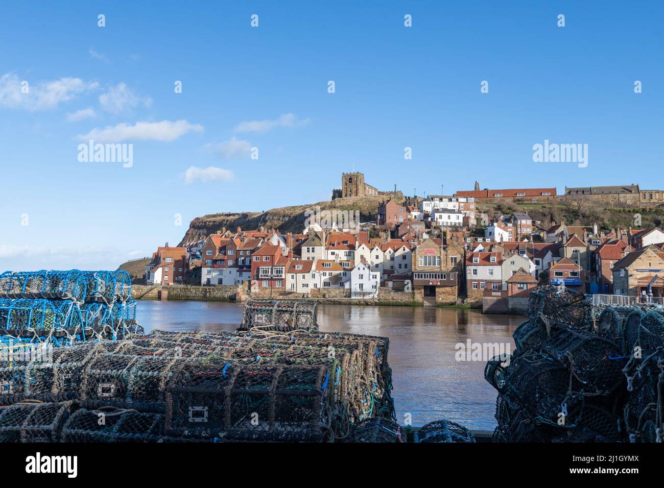 Landscape photo of Whitby in North Yorkshire Stock Photo - Alamy