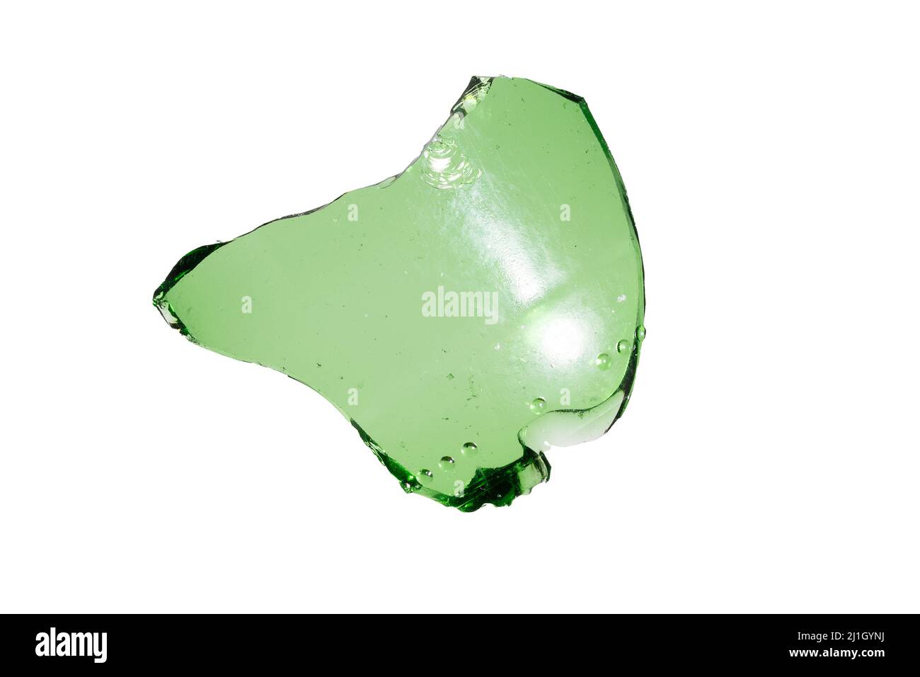 green shard glass isolated on white background. High quality photo ...