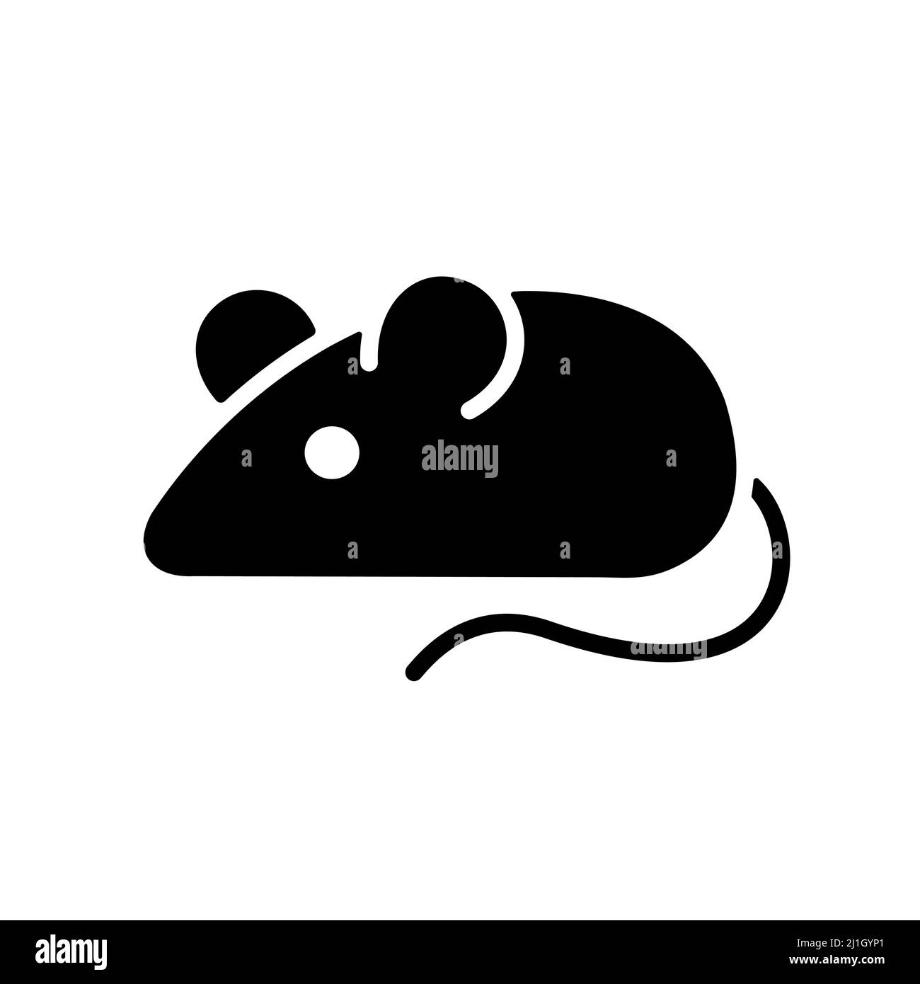 Field mouse glyph icon. Agriculture sign. Graph symbol for your web ...