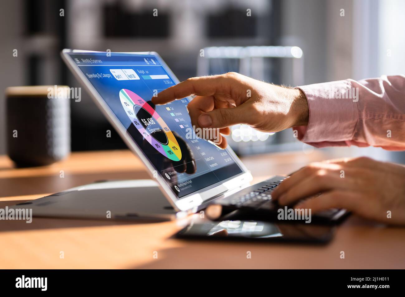 Money Expense Track App. Online Digital Track Stock Photo - Alamy