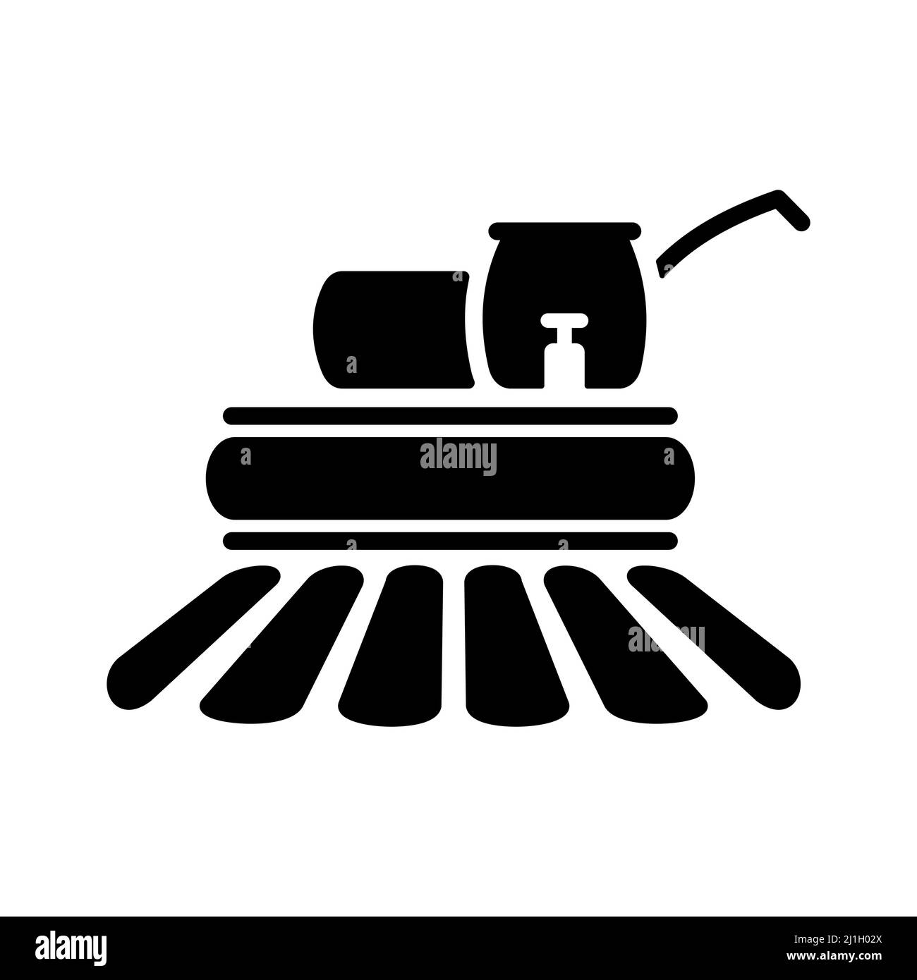 Combine harvester flat glyph icon. Agriculture sign. Graph symbol for ...