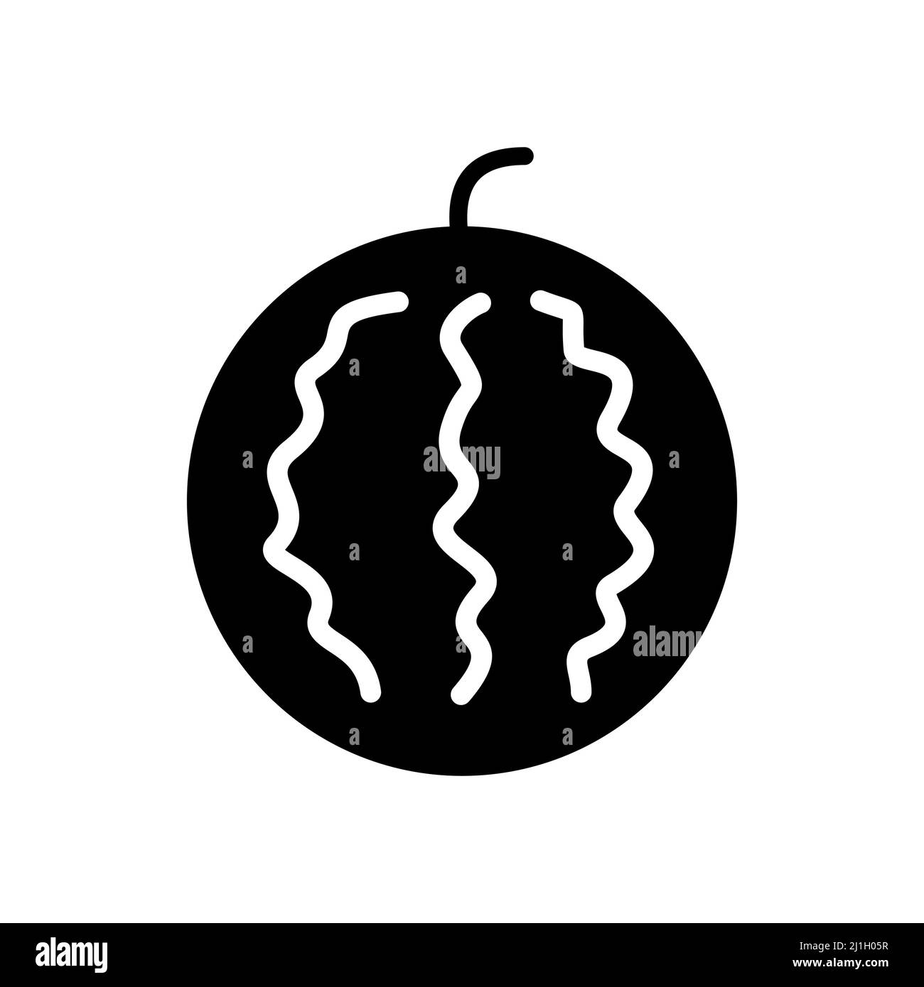 Watermelon flat glyph icon. Agriculture sign. Graph symbol for your web ...