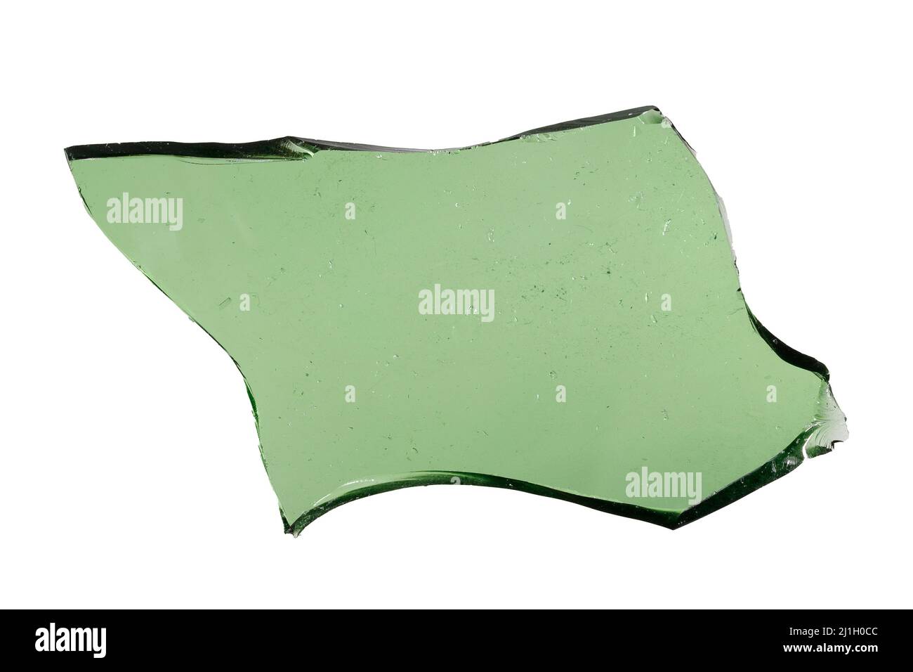 green shard glass isolated on white background. High quality photo ...