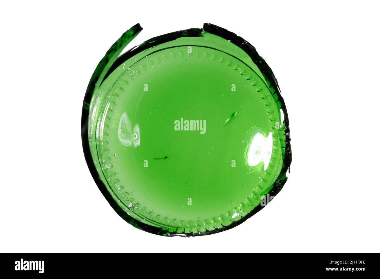 green shard glass isolated on white background. High quality photo ...