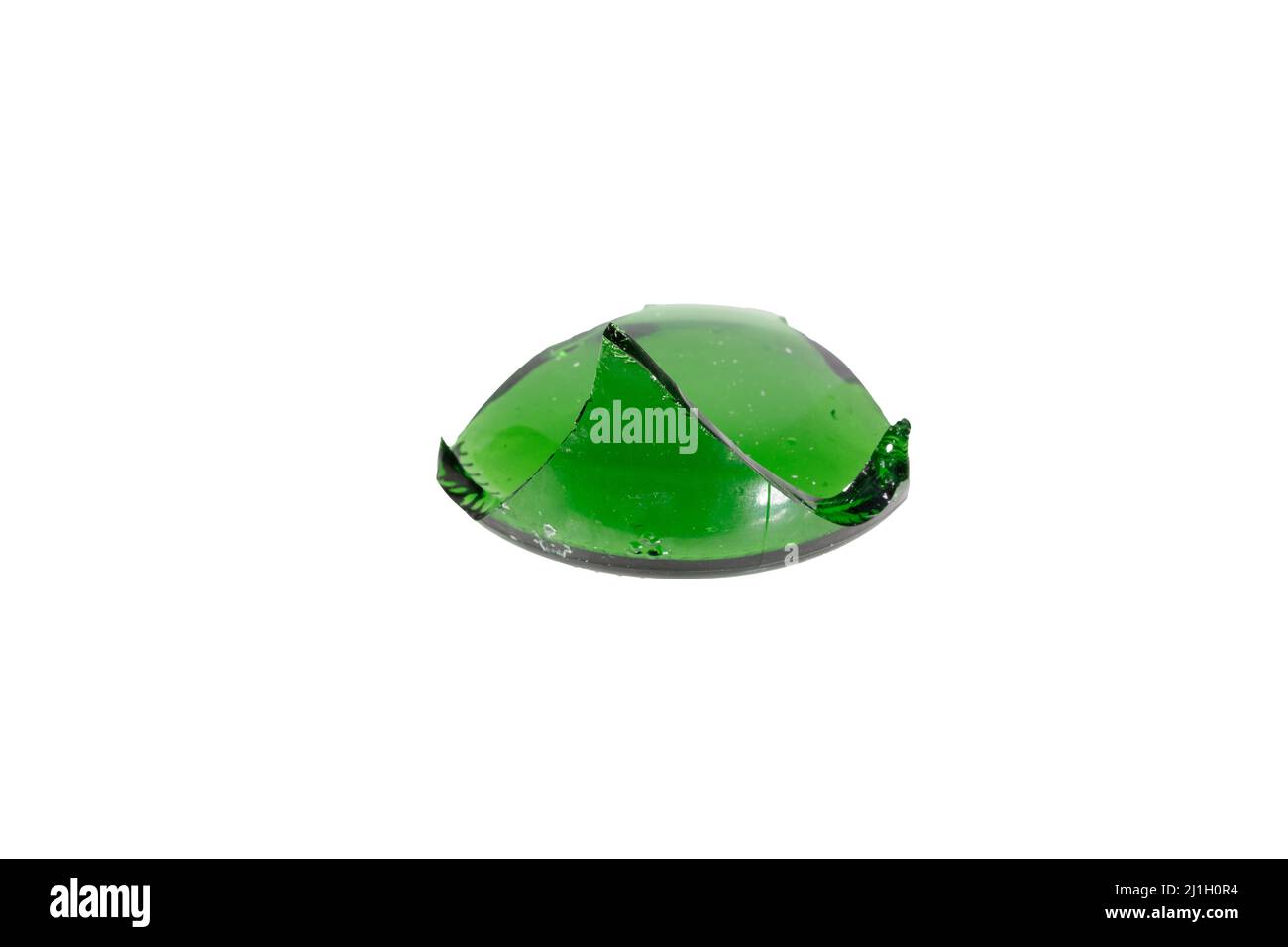 green shard glass isolated on white background. High quality photo ...