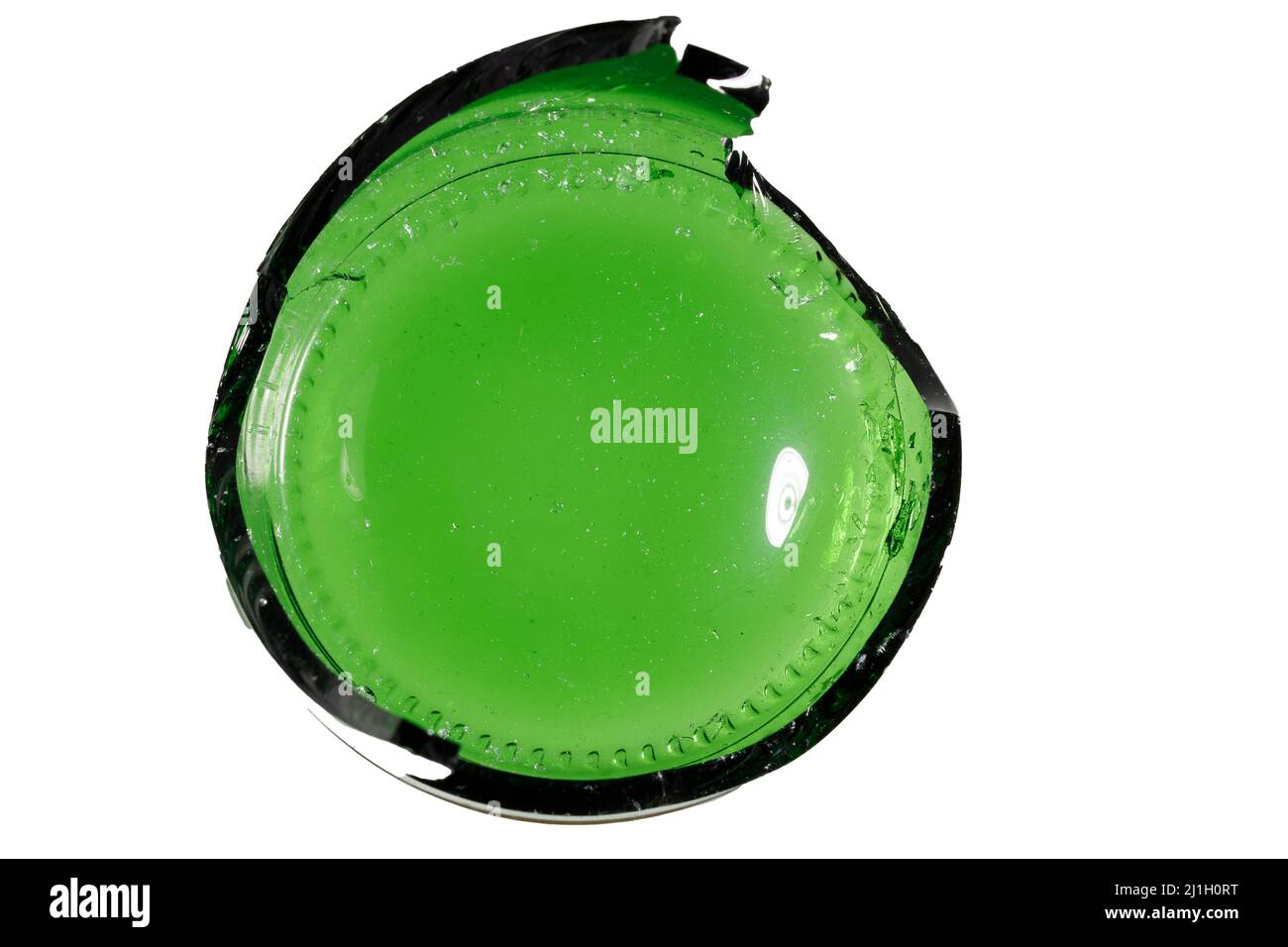 green shard glass isolated on white background. High quality photo ...