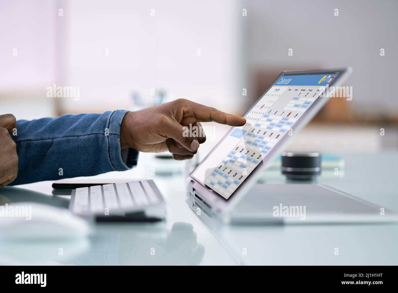 Digital Electronic Calendar Event Appointment On Screen Stock Photo - Alamy