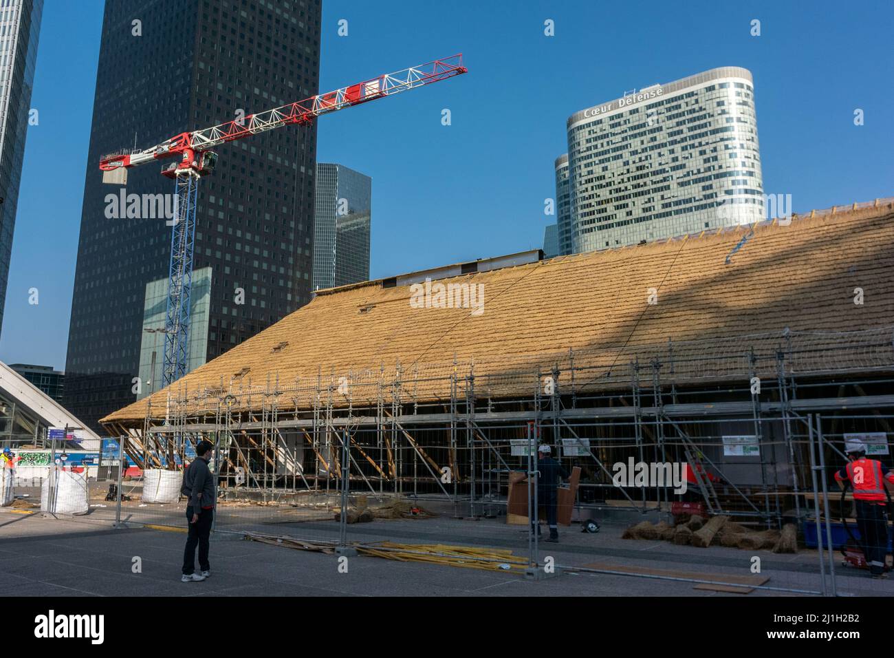 Paris, La Défense, France, French Construction Site, Temporary ...