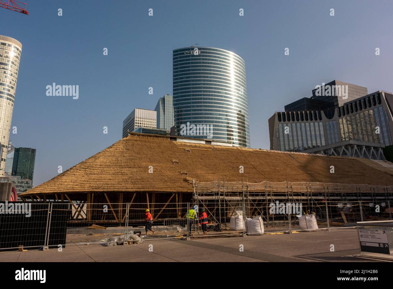 Paris, La Défense, France, French Construction Site, Temporary ...