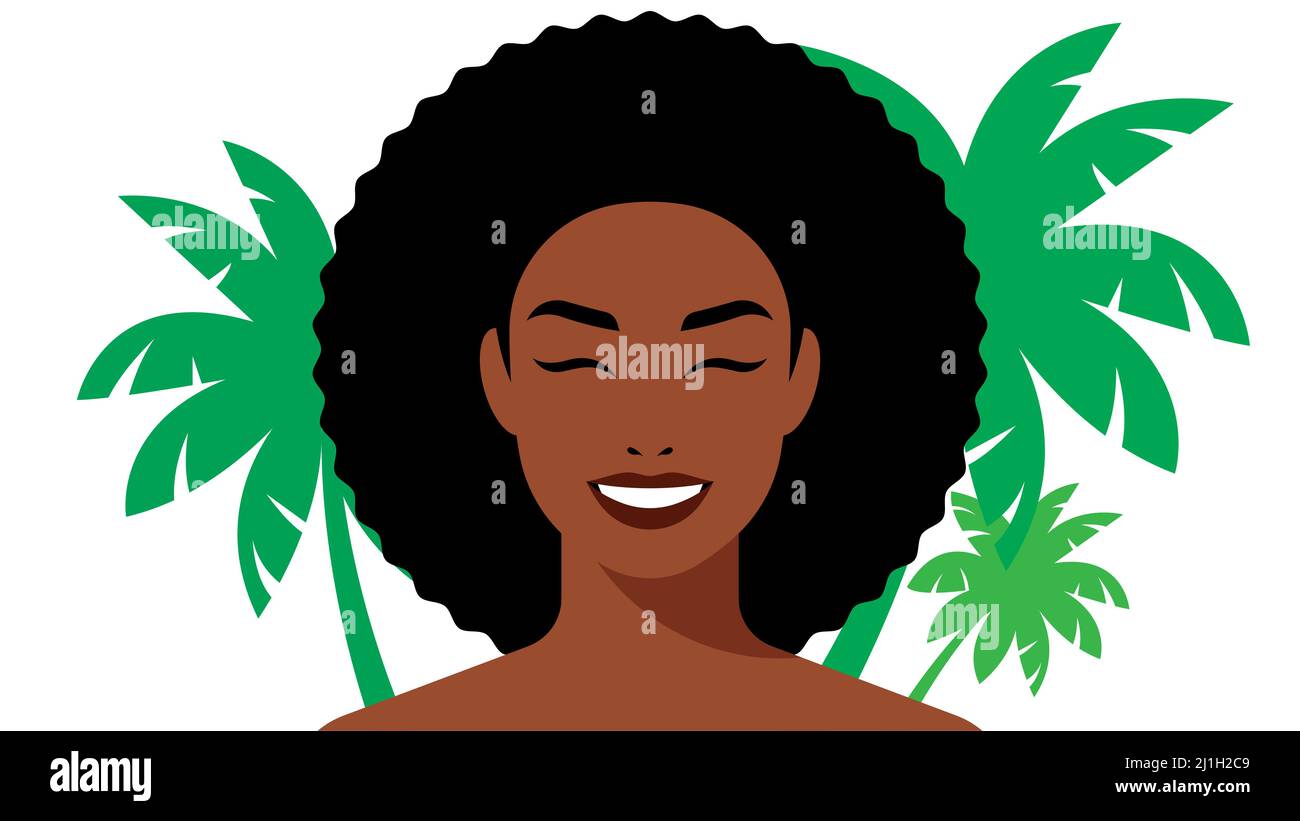 Head And Shoulders Woman Beach Stock Vector Images Alamy