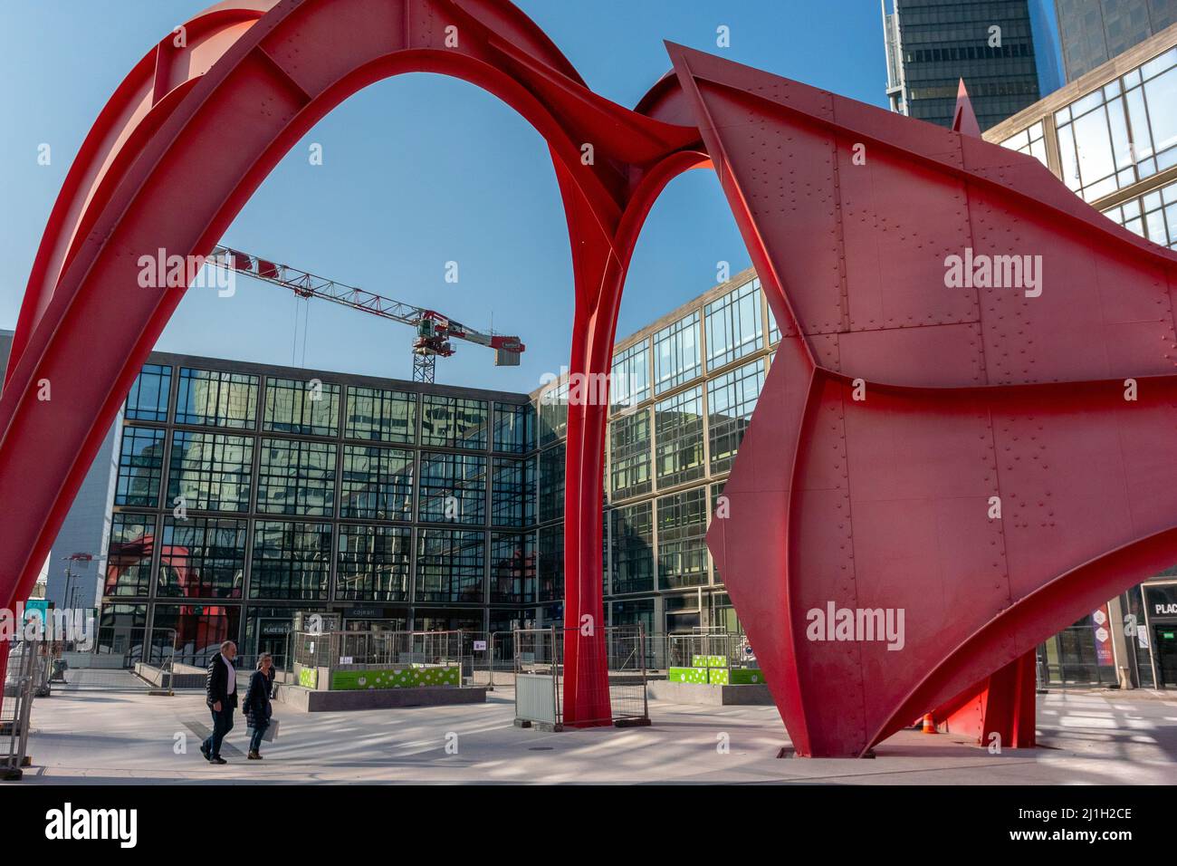 Paris, La Défense, France, Detail, Modern Sculpture by Calder, Street ...