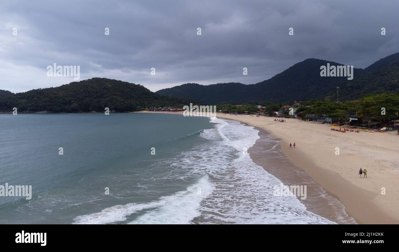 The view of Beautiful beach in Ubatuba, Brazil Stock Photo - Alamy