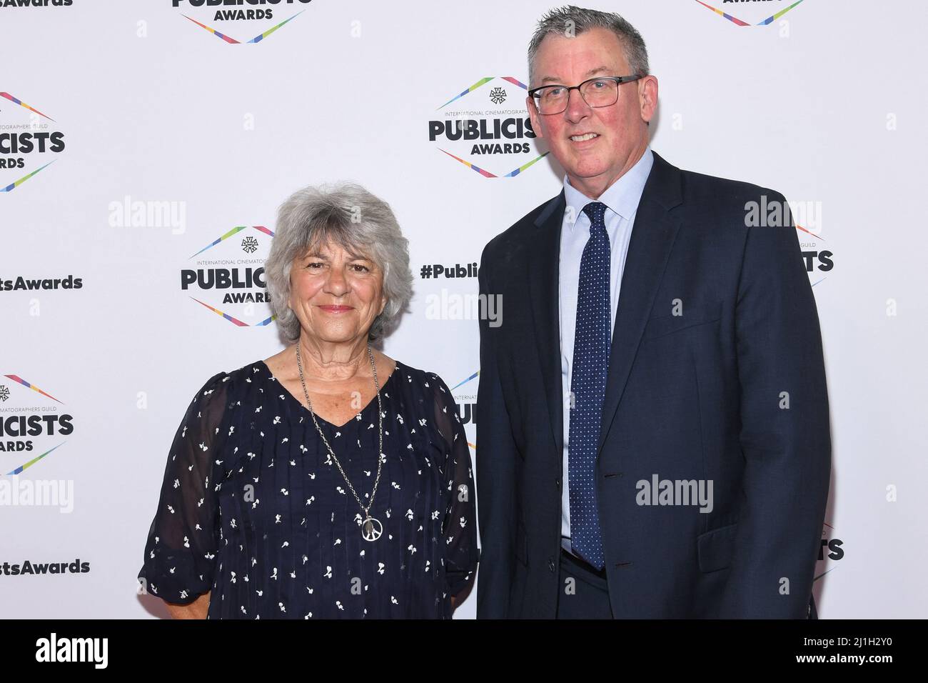 California, USA. 25th Mar, 2022. Sheryl Main and Tim Menke walking on ...