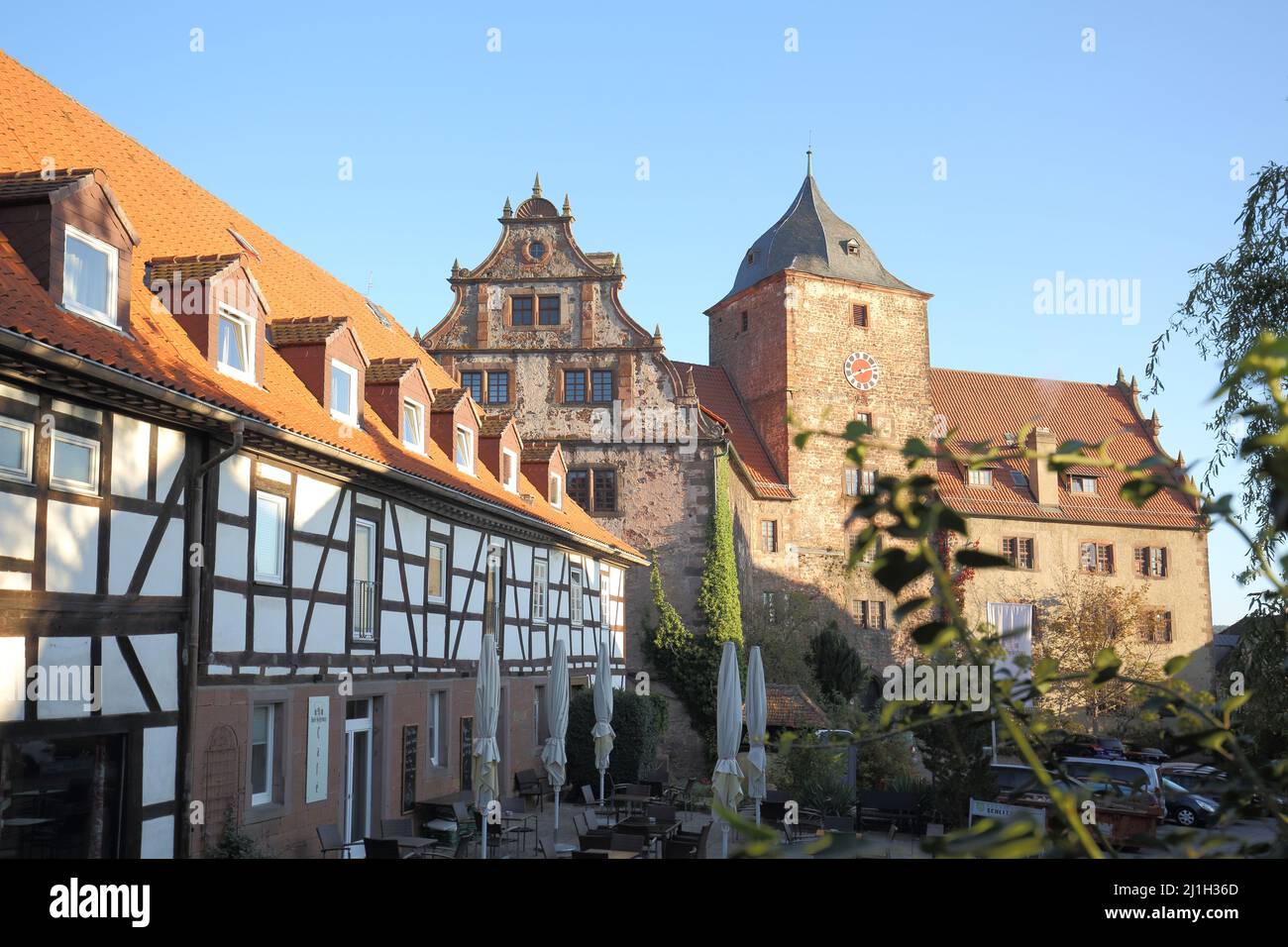 Historic Castle in Schlitz im Vogelsberg, Hesse, Germany Stock Photo ...
