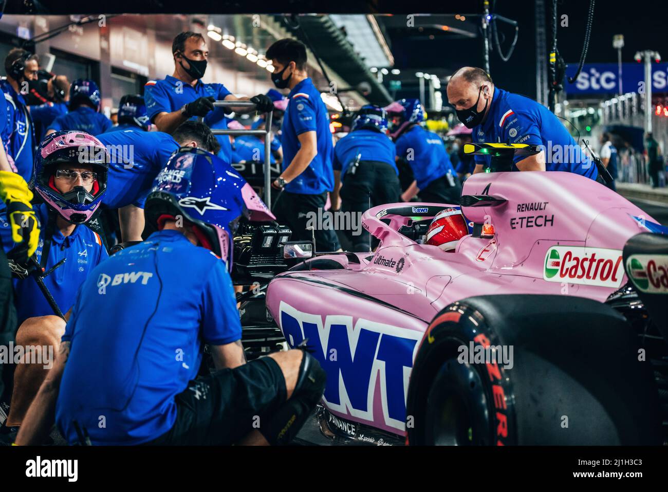 Esteban Ocon (FRA) Alpine F1 Team A522. 25.03.2022 Formula 1 World Championship, Rd 2, Saudi ...