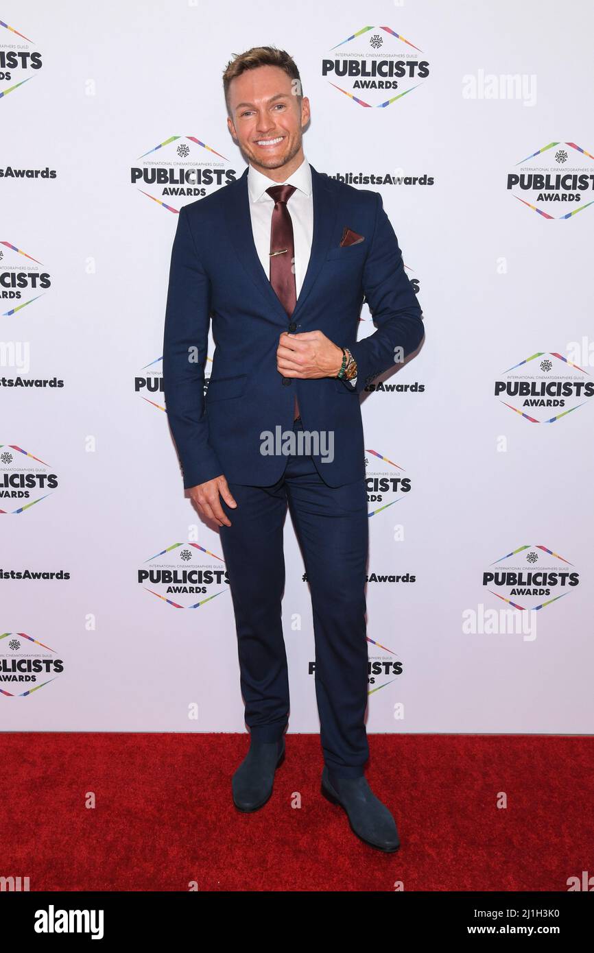 California, USA. 25th Mar, 2022. Dean McCarthy walking on the red ...