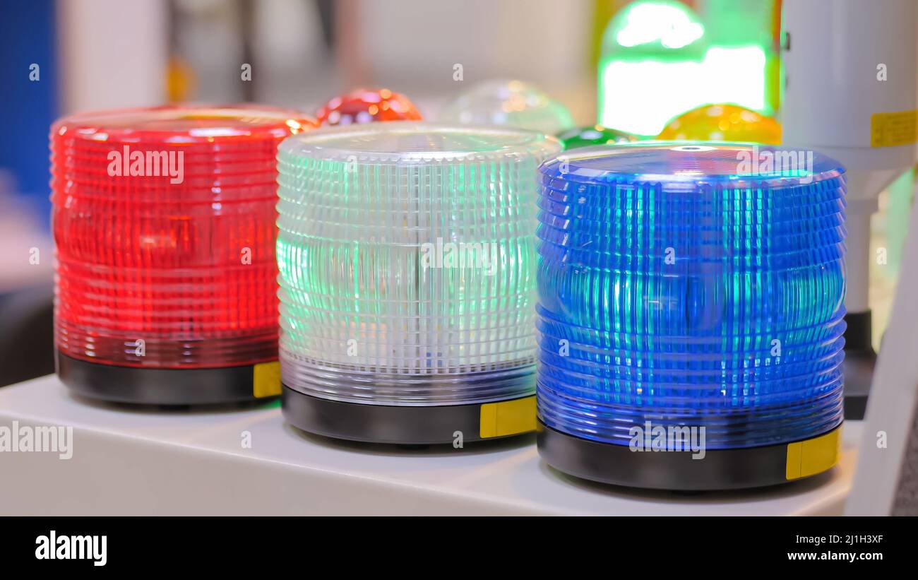 Orange hazard warning flashing light hi-res stock photography and ...