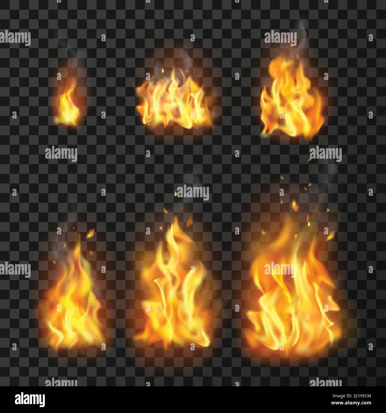 Realistic Fire Drawing Pencil