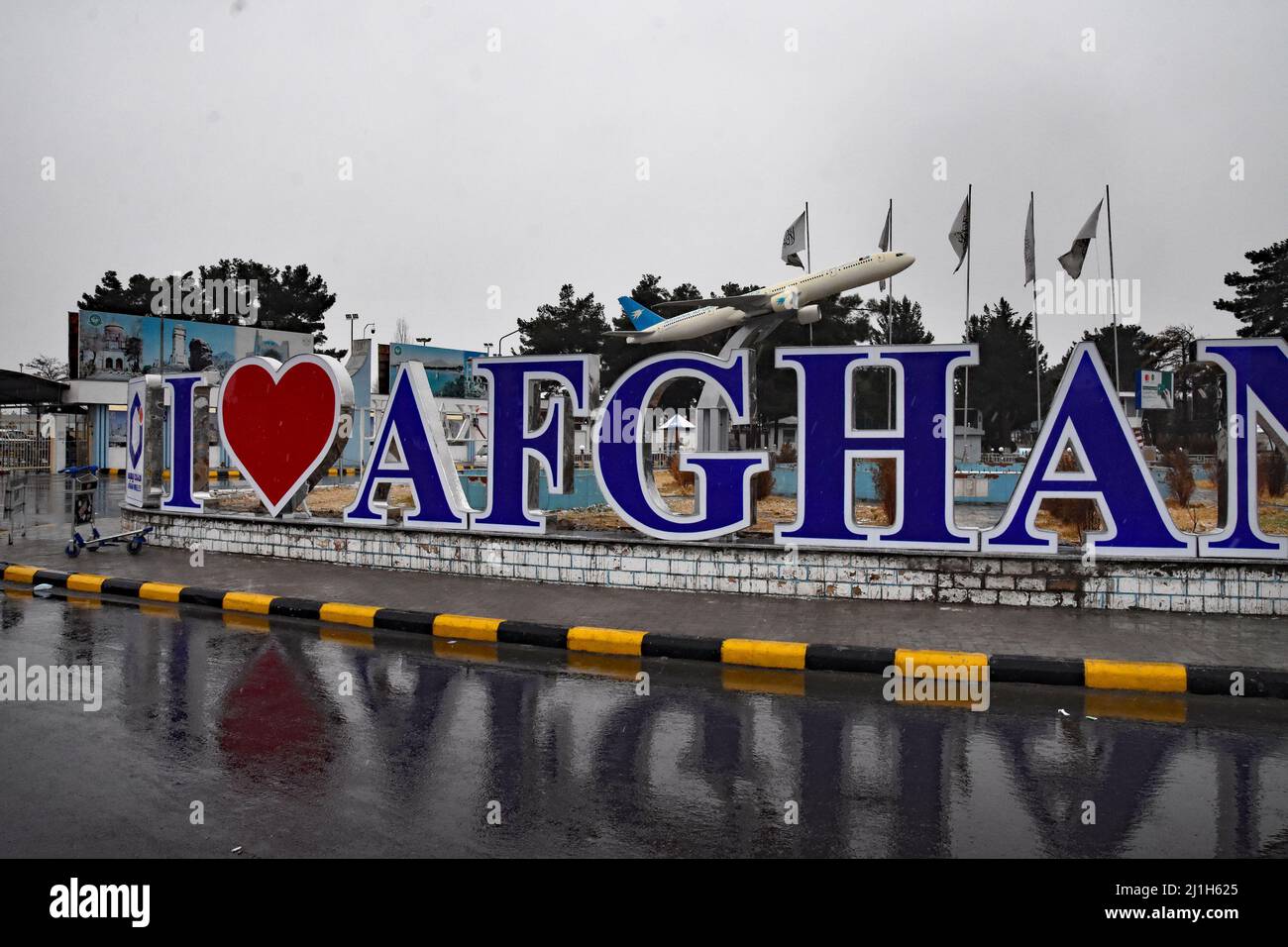 (2/22/2022) Kabul, Afghanistan, February March 2022. Welcome Sign I ...