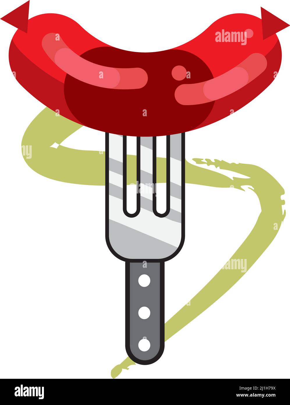 German sausage sign Stock Vector Images - Alamy