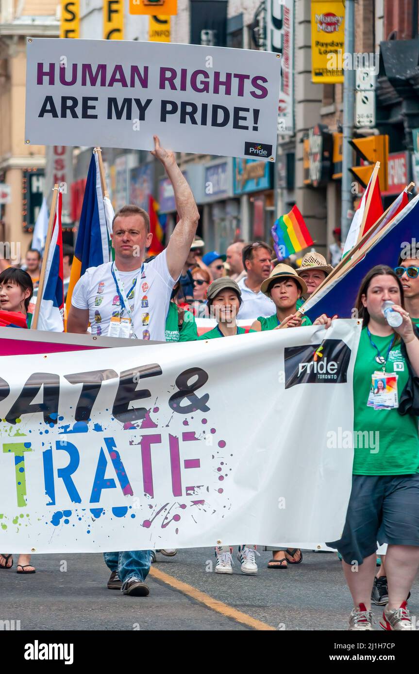 Pride Parade, Toronto, Canada, 2012 Stock Photo - Alamy