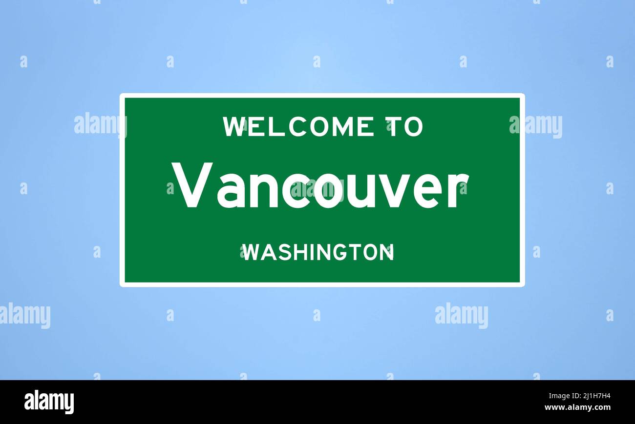 Welcome vancouver sign hi-res stock photography and images - Alamy
